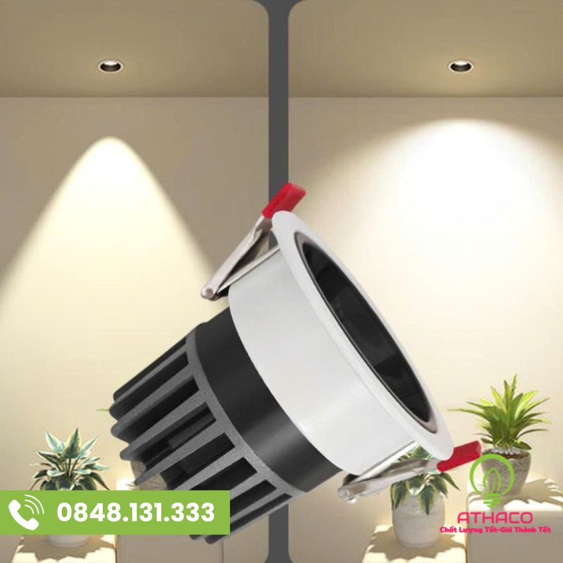 Đèn Spotlight Âm Trần 7W D76 Pre -Đèn LED âm trần giá tốt HN